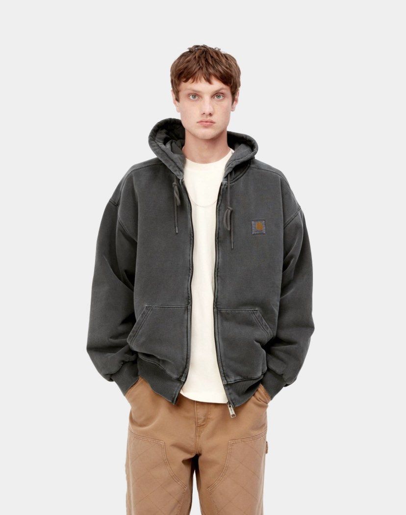 Carhartt WIP Hooded Vista Jacket in Vulcan, Men's Fashion, Coats ...