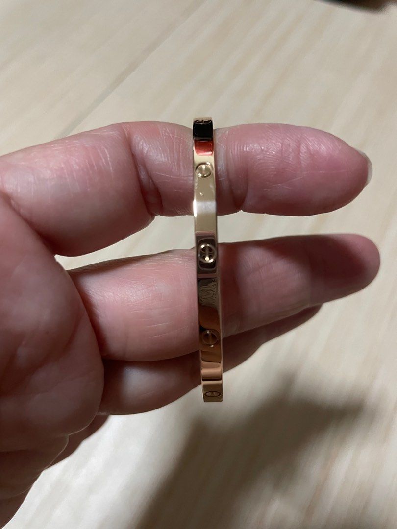 Cartier slim love bracelet rose gold, Luxury, Accessories on Carousell