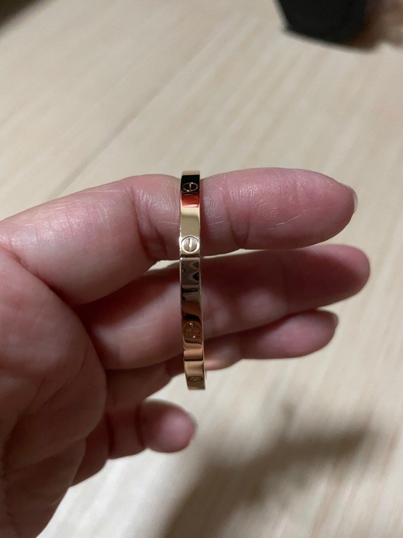 Cartier slim love bracelet rose gold, Luxury, Accessories on Carousell
