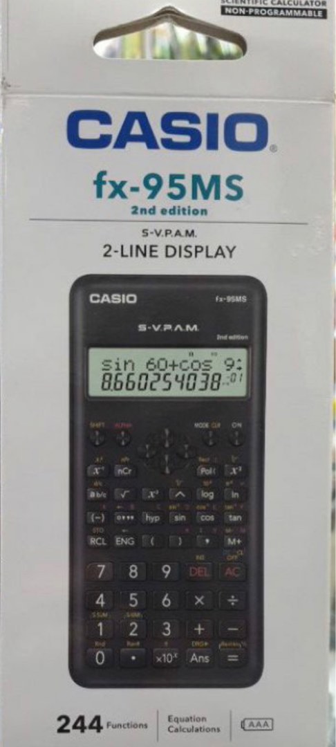 Casio Calculator: FX-95MS 2nd Edition, Computers & Tech, Office ...