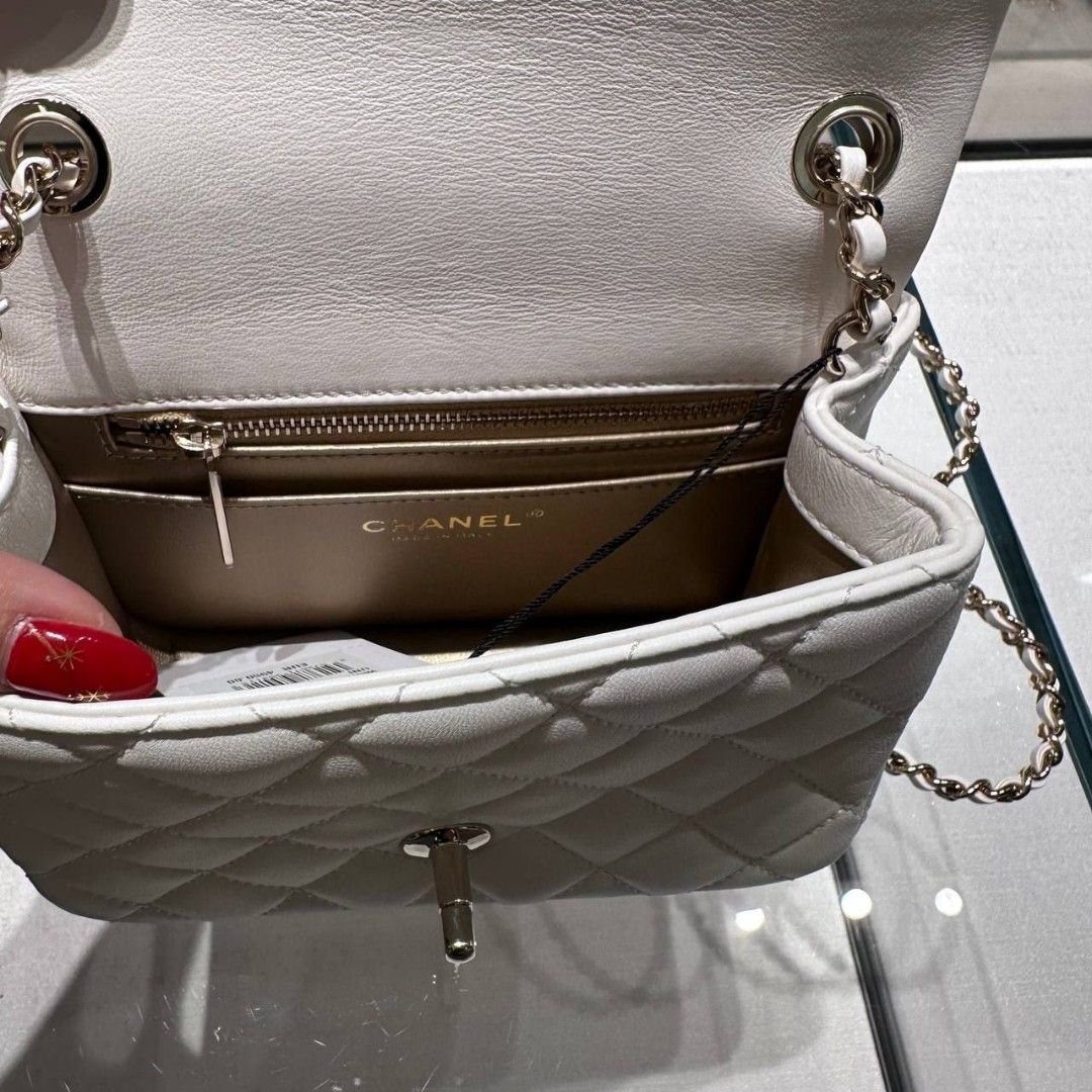 Chanel 23C Mini square Foot Ball, Luxury, Bags & Wallets on Carousell