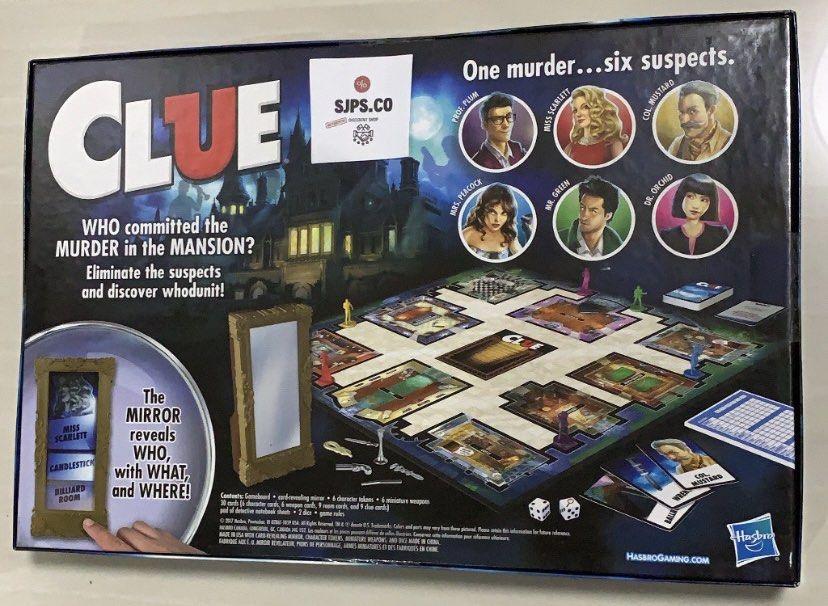Clue Boardgame Mirror Edition, Hobbies & Toys, Toys & Games on Carousell