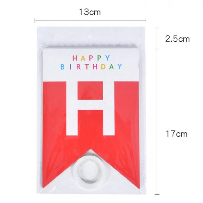 Colorful Letter Happy Birthday Party Banner Hanging Decorations Flags ...