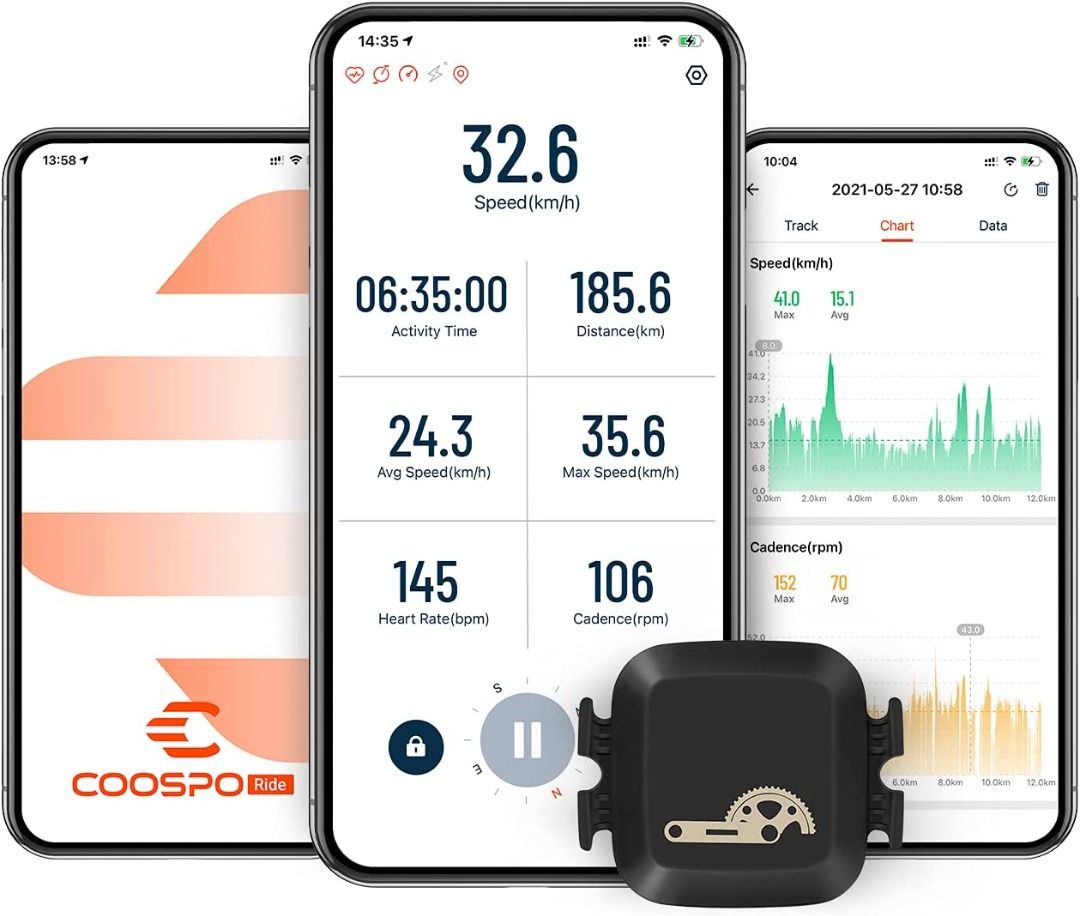Coospo Bicycle Speed Sensor And Cadence Sensor Bluetooth Ant Cadence