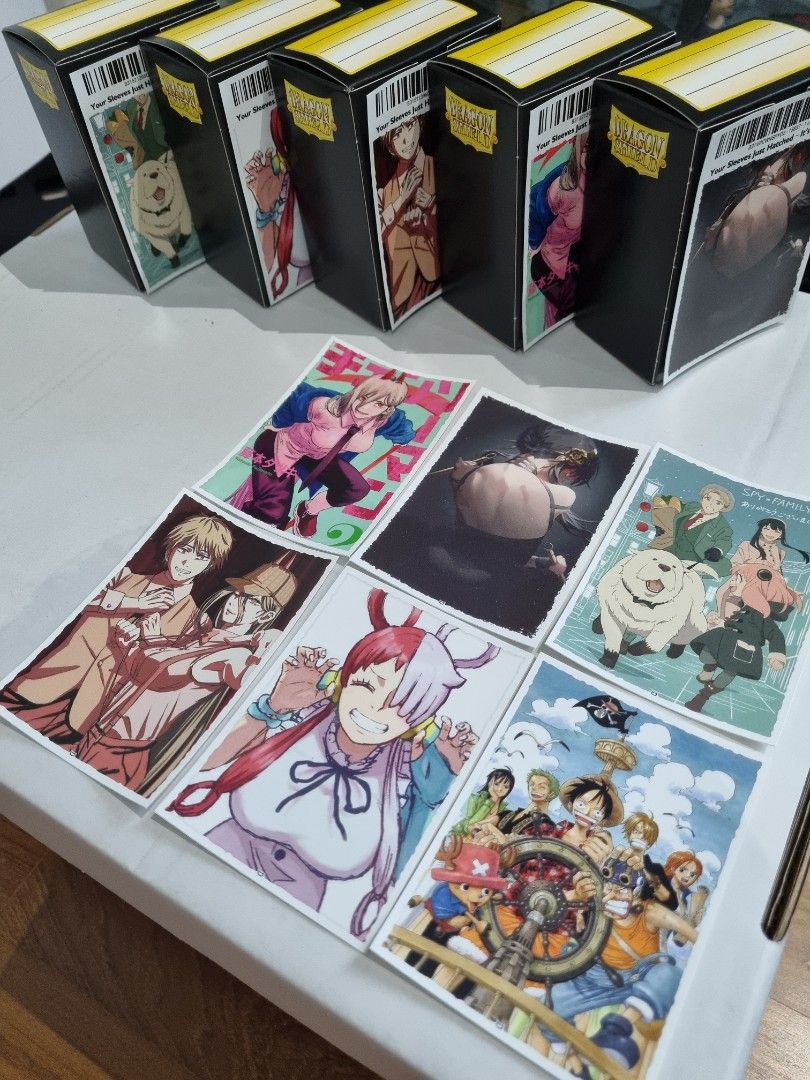 Custom Dragon Shield Anime Card Sleeves One Piece TCG | Chainsaw man ...