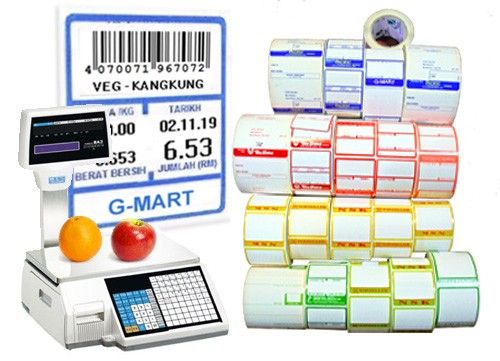 Custom Pelekat Label & Barcode Sticker, Computers & Tech, Office ...