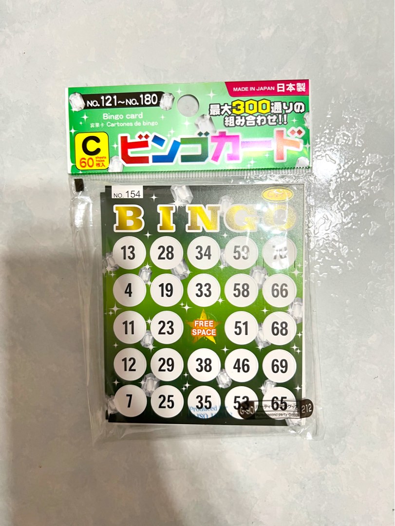 Daiso Bingo - 32 pcs, Hobbies & Toys, Toys & Games on Carousell