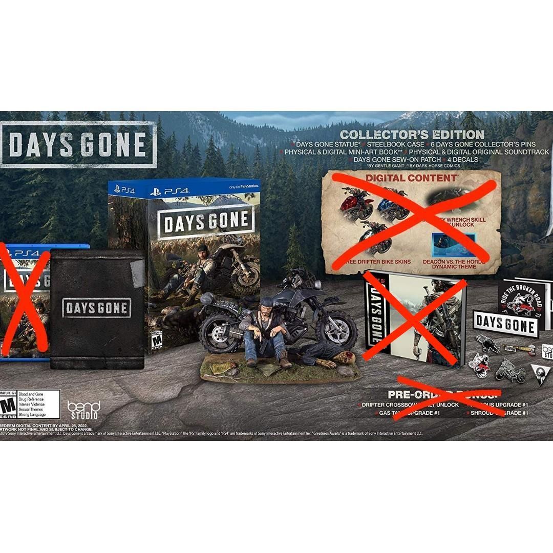 Days Gone Collector's Edition PS4 Deacon Statue - Region US, Video ...