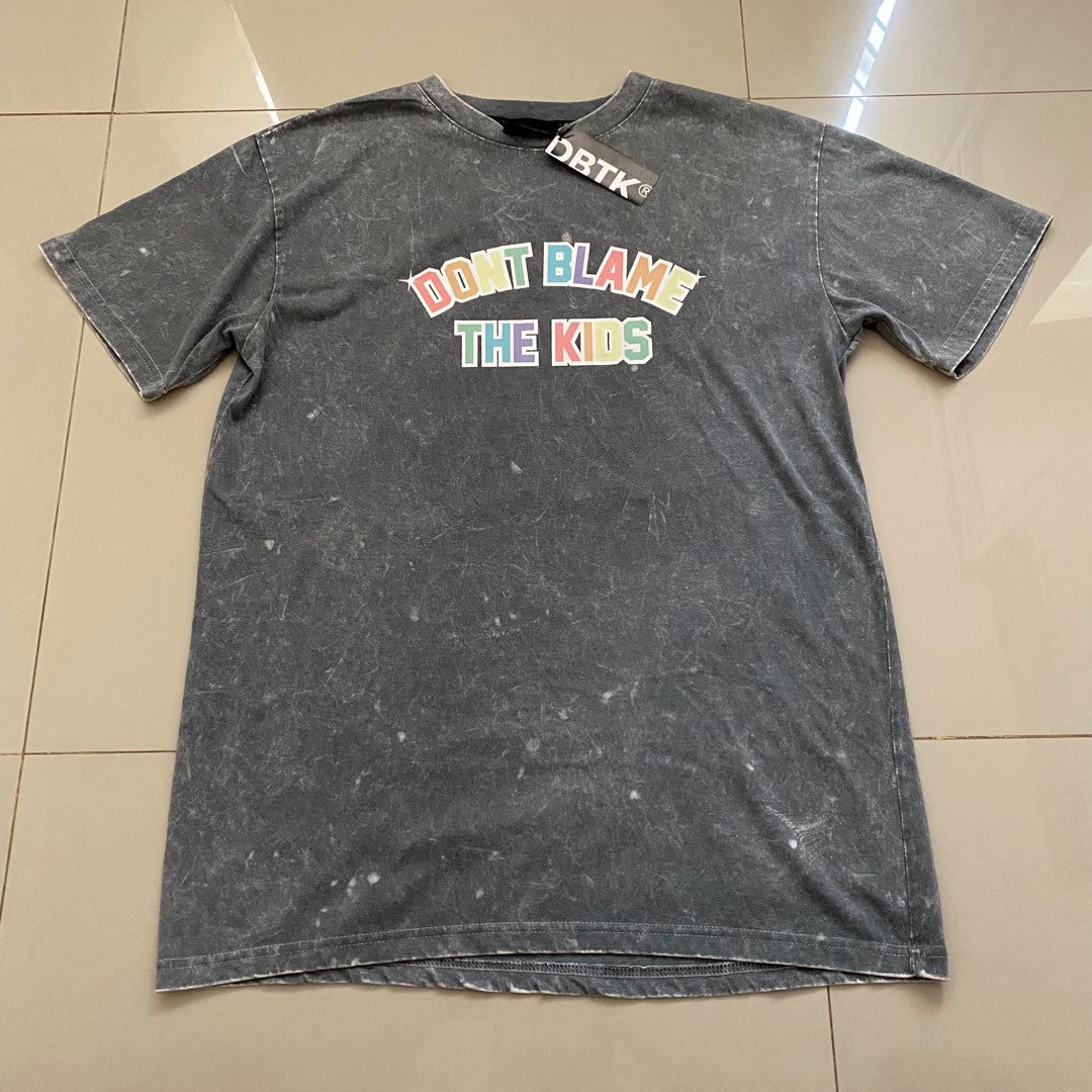DBTK ELEMENTARY ACID WASHED TEE - GREY, Men's Fashion, Tops & Sets ...