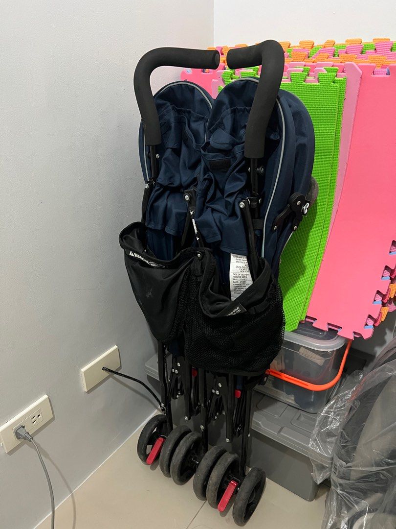 Delta Children's LX Side-by-Side Double Stroller, Night Sky Tandem Twin ...