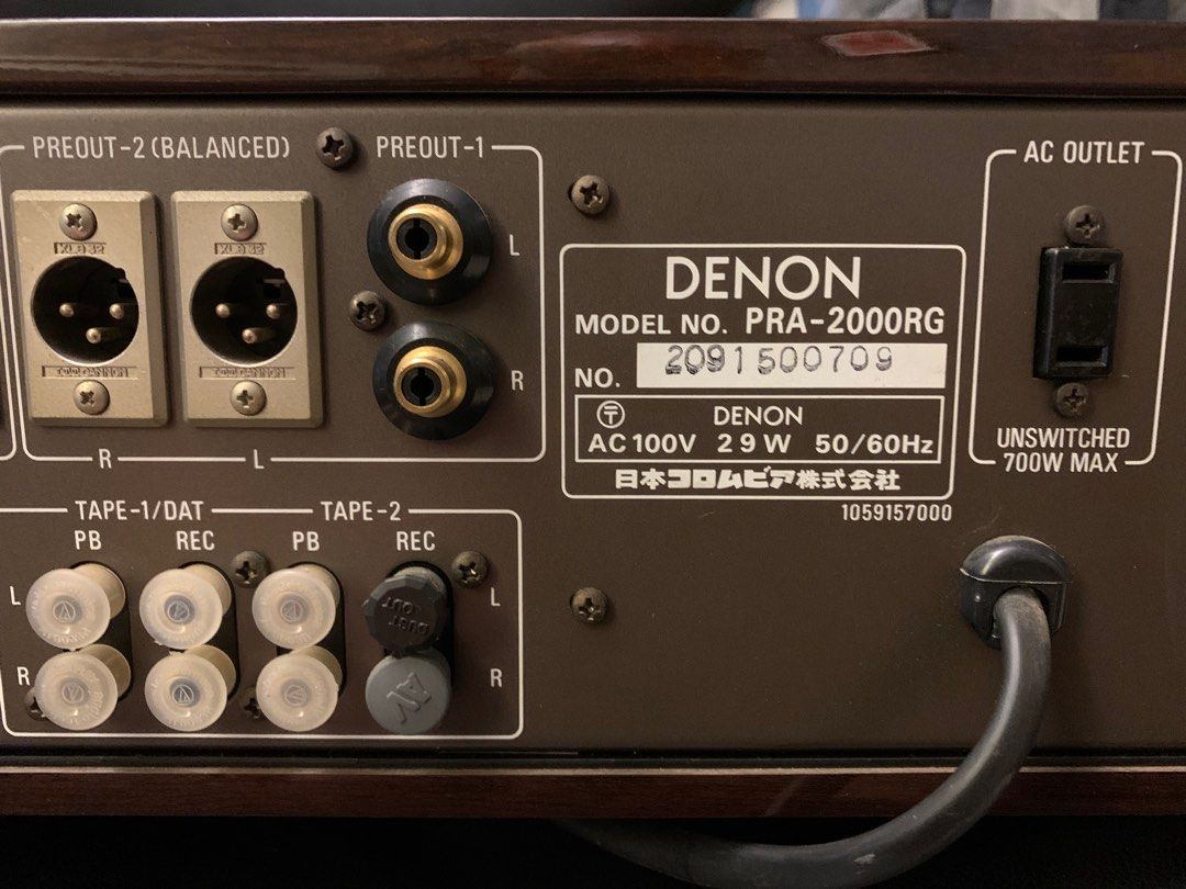 Denon PRA-2000R(eference)G(old) preamplifier, Audio, Soundbars ...