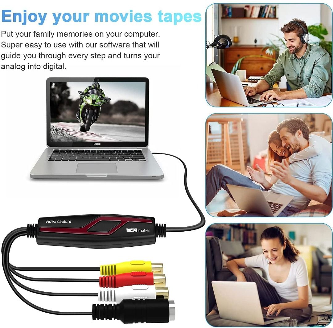 DIGITNOW! Video Capture Card Converts Hi8 VHS to Digital DVD for ...