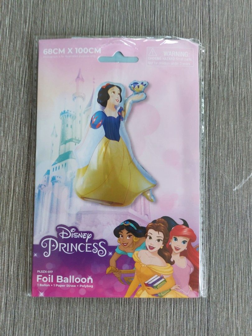 Disney Princess metallic aluminium foil balloon sleeping beauty ariel ...
