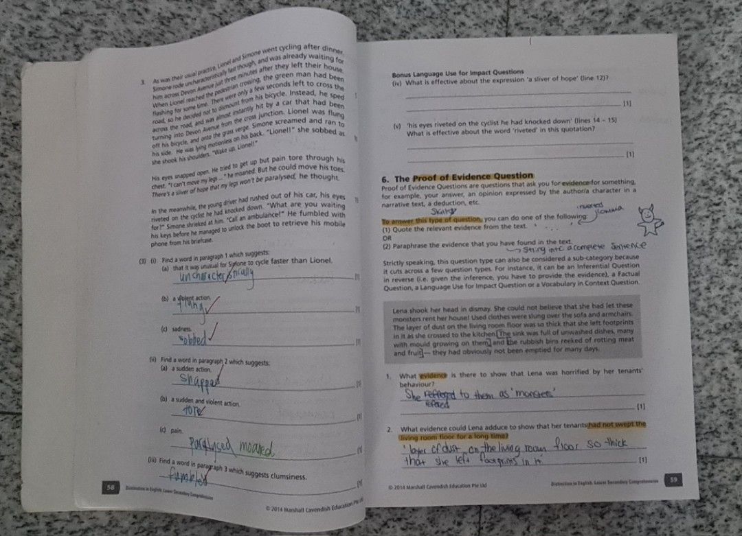 Distinction in English Lower Secondary Comprehension, Hobbies & Toys ...