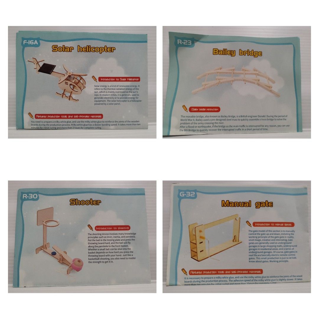 DIY Experimental Engineering Scientific STEM kit (Assorted Designs ...