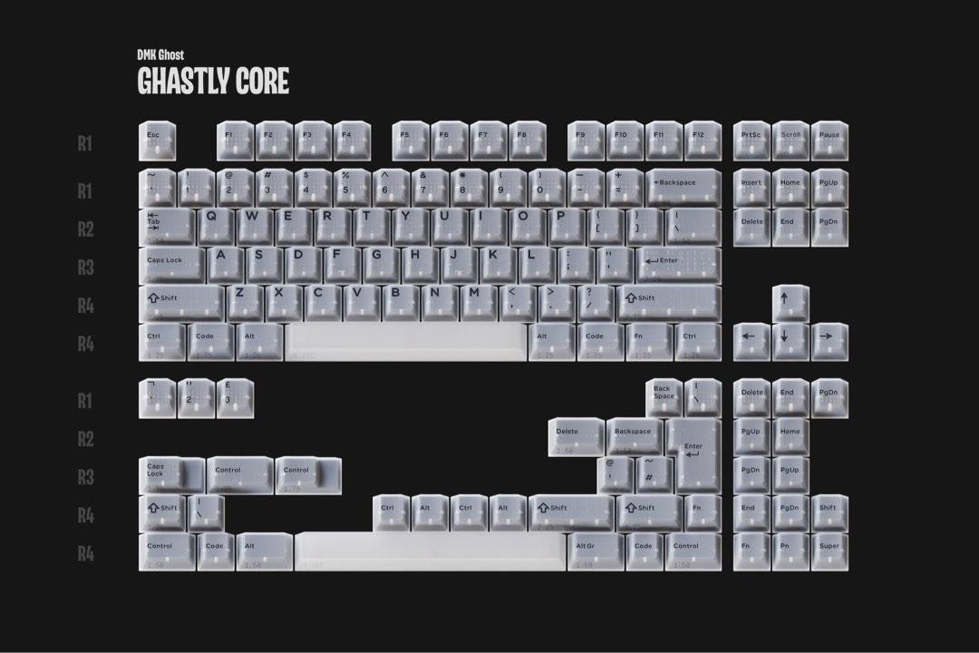 DMK Ghost Base Kit Keycaps, Computers & Tech, Parts & Accessories ...