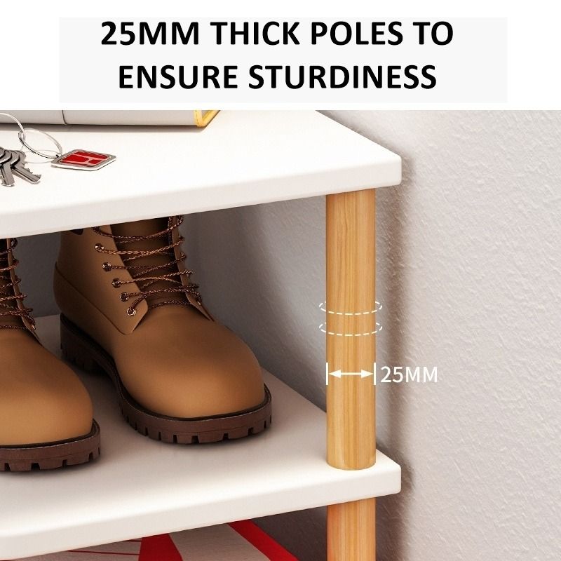 Doorway Single Shoe Rack High Quality Wooden Shoe Storage 5678 Tier ...