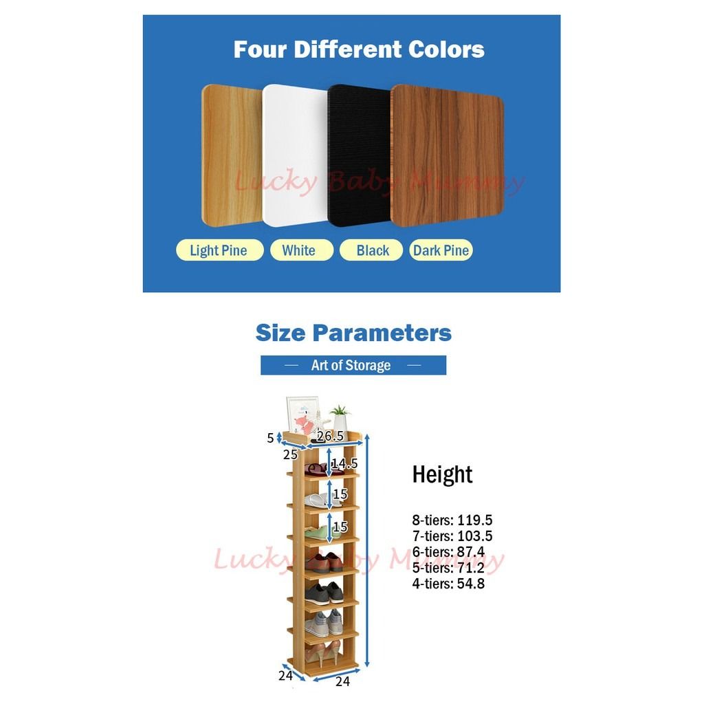 Doorway Single Shoe Rack Wooden Shoe Shelf 678 Tier Shoe Rack ...
