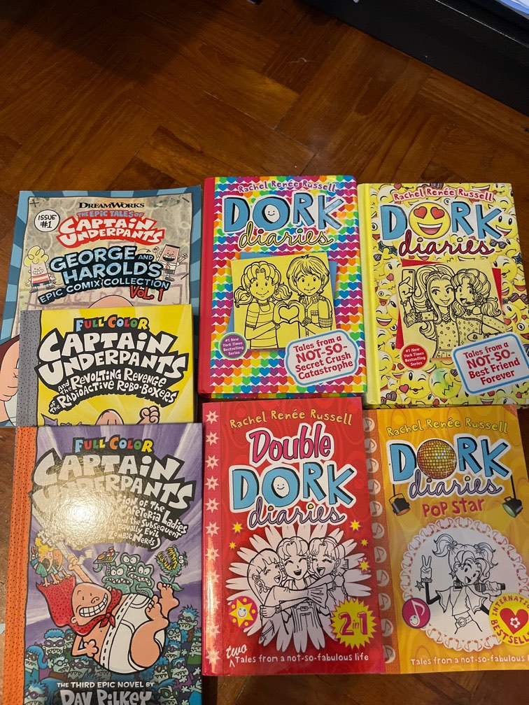 Dork diaries and Captain underpants, Hobbies & Toys, Books & Magazines ...