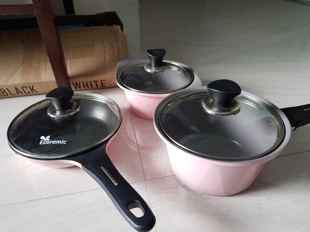 Ecoramic Cooking pots set - branded and high quality, Furniture & Home ...
