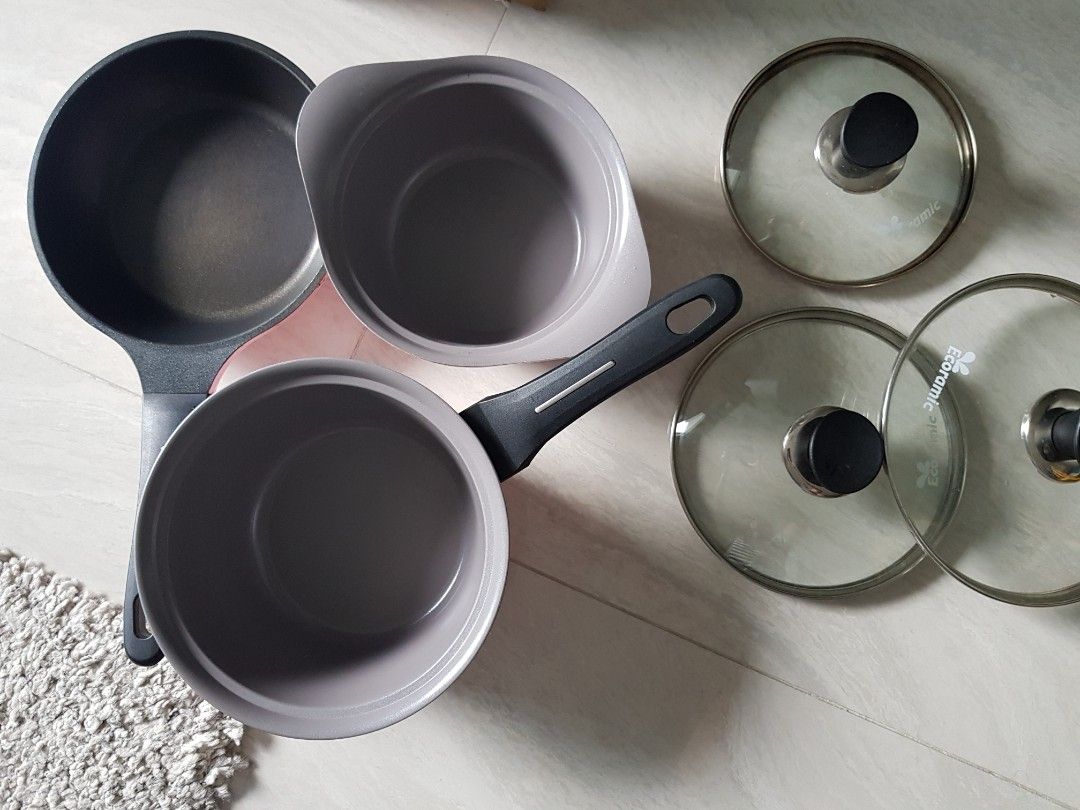 Ecoramic Cooking pots set - branded and high quality, Furniture & Home ...