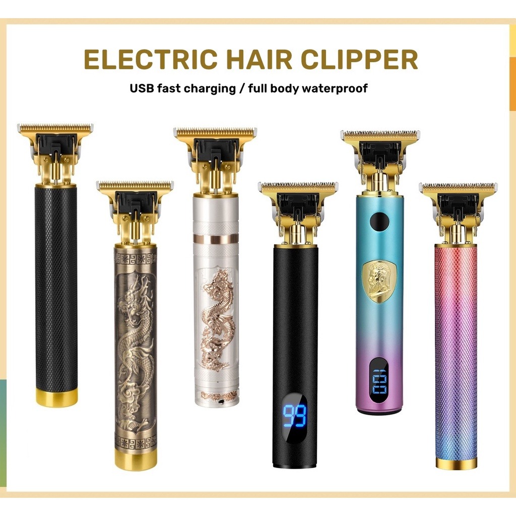 Electric Hair Clipper Rechargeable Hair Trimmer Beard Trimmer Barber ...
