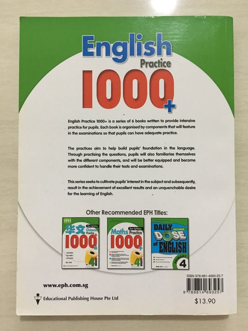 English Practice 1000 P4, Hobbies & Toys, Books & Magazines, Assessment Books on Carousell