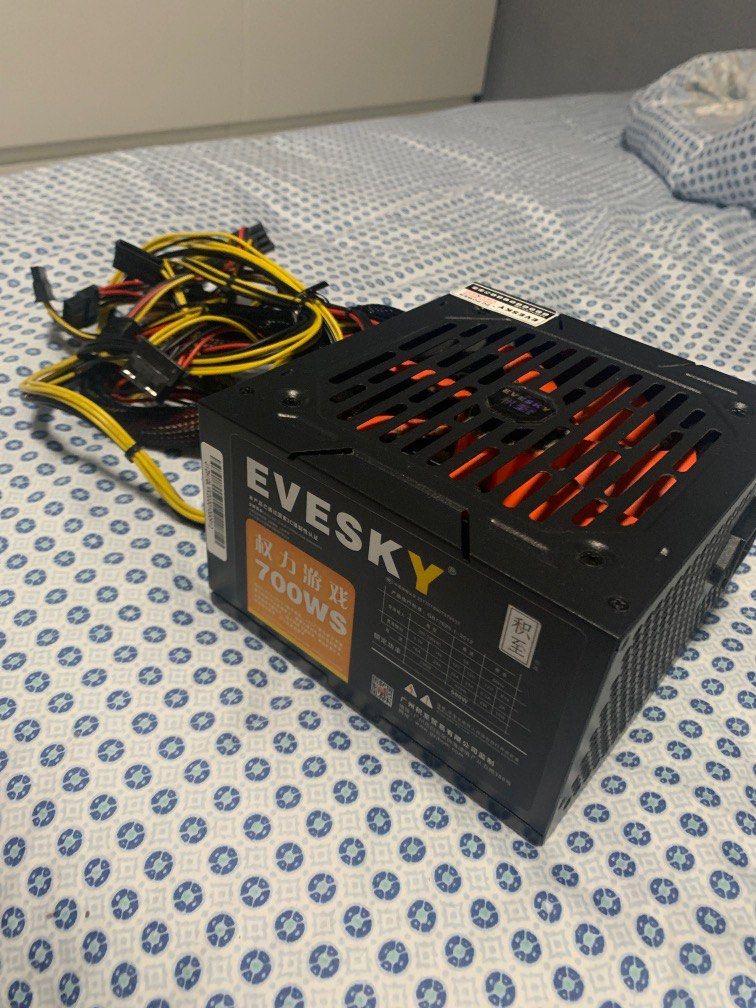 EVESKY POWER SUPPLY 700WATTS, Computers & Tech, Parts & Accessories, Computer Parts on Carousell