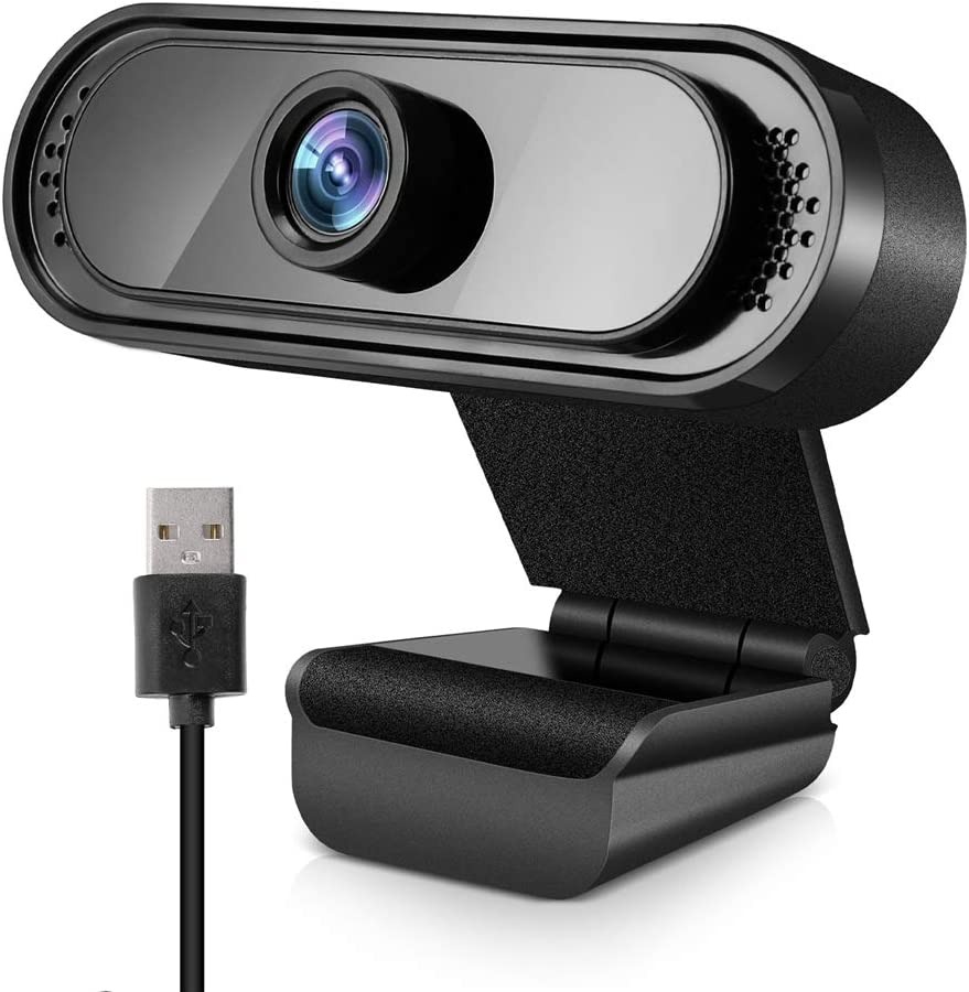 FEIMUOSI Webcam with Microphone, 1080P Webcam for PC USB Plug & Play ...
