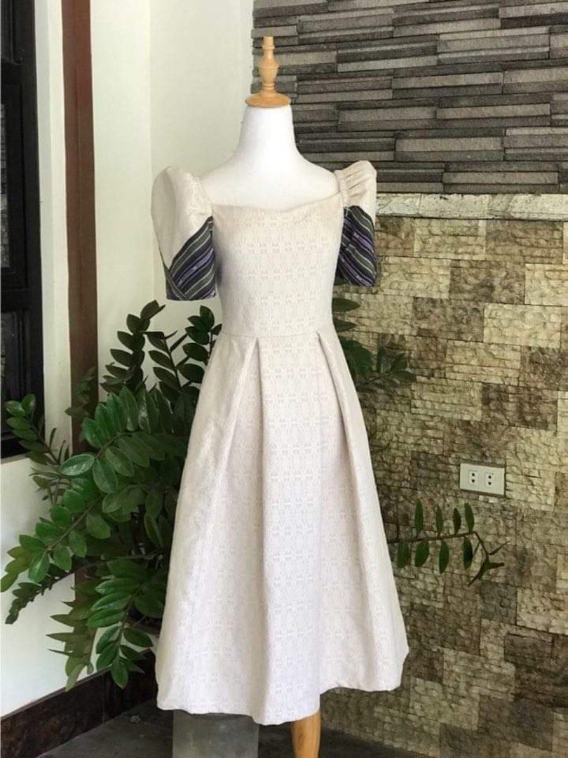 Modern Filipiniana Dress (Authentic Inabel from Ilocos), Women's ...