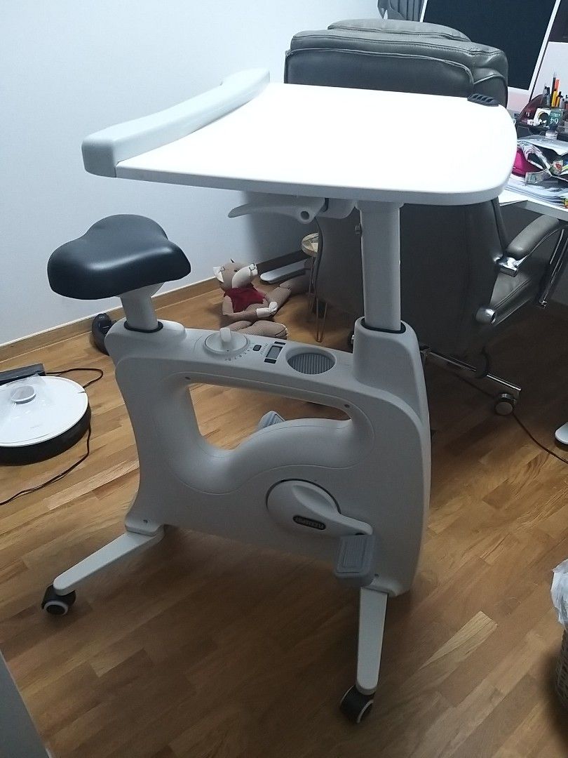 Flexispot bike desk cycling standing, Furniture & Home Living ...