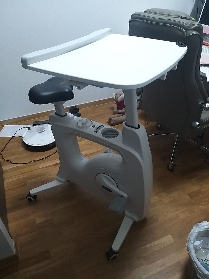 Flexispot bike desk cycling standing, Furniture & Home Living ...