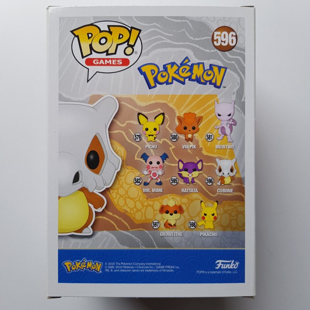 Funko Pop! Cubone (596) - Pokemon, Hobbies & Toys, Toys & Games on ...