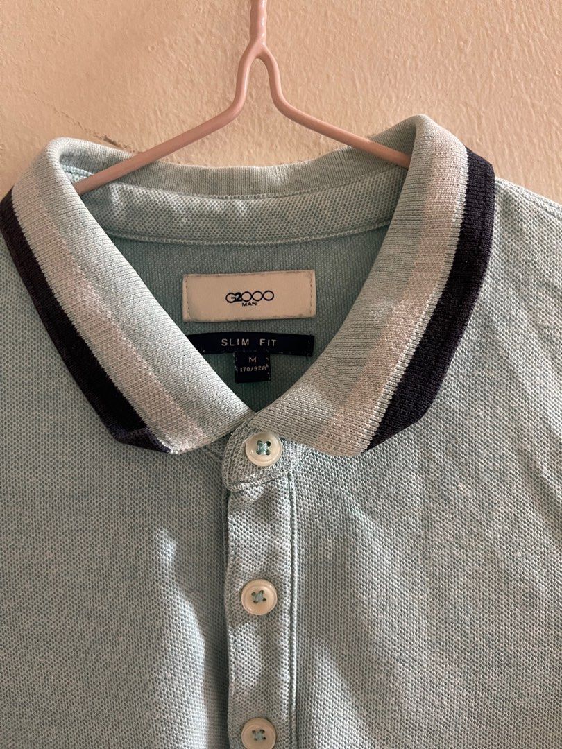 G2000 Light Blue Polo Shirt, Men's Fashion, Tops & Sets, Tshirts & Polo ...