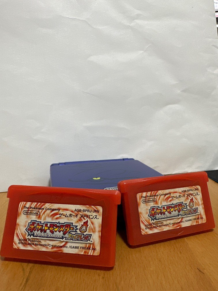 GBA Pokemon Red fire 火紅, 興趣及遊戲, 玩具 & 遊戲類 - Carousell