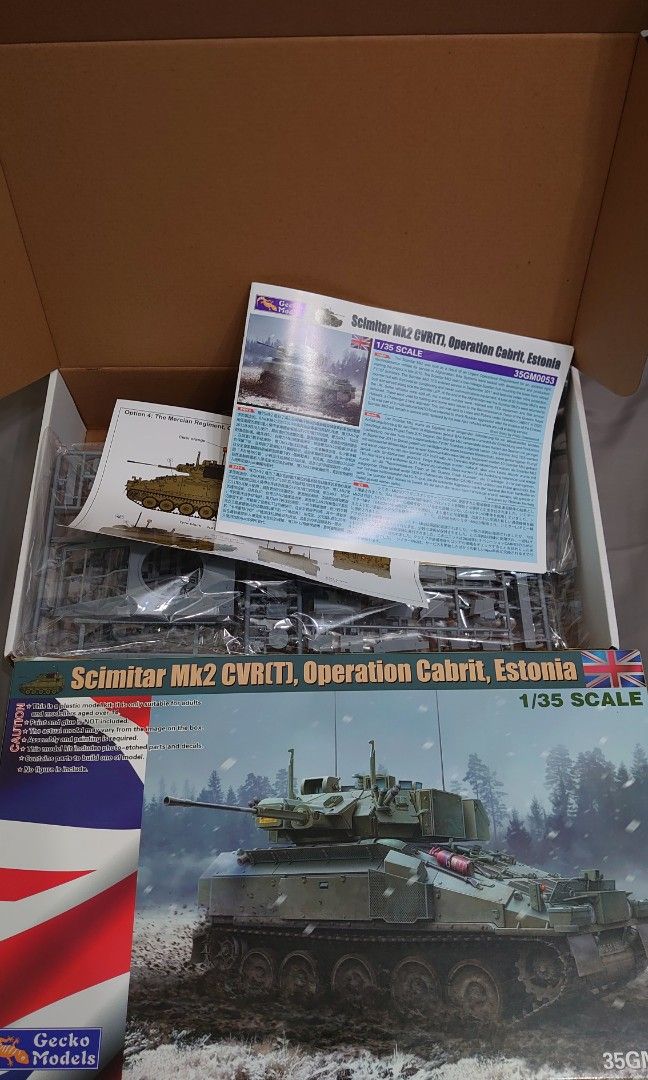 Gecko Modes 1/35 scale Tank Scimitar Mk2 CVR(T), Operation Cabrit ...