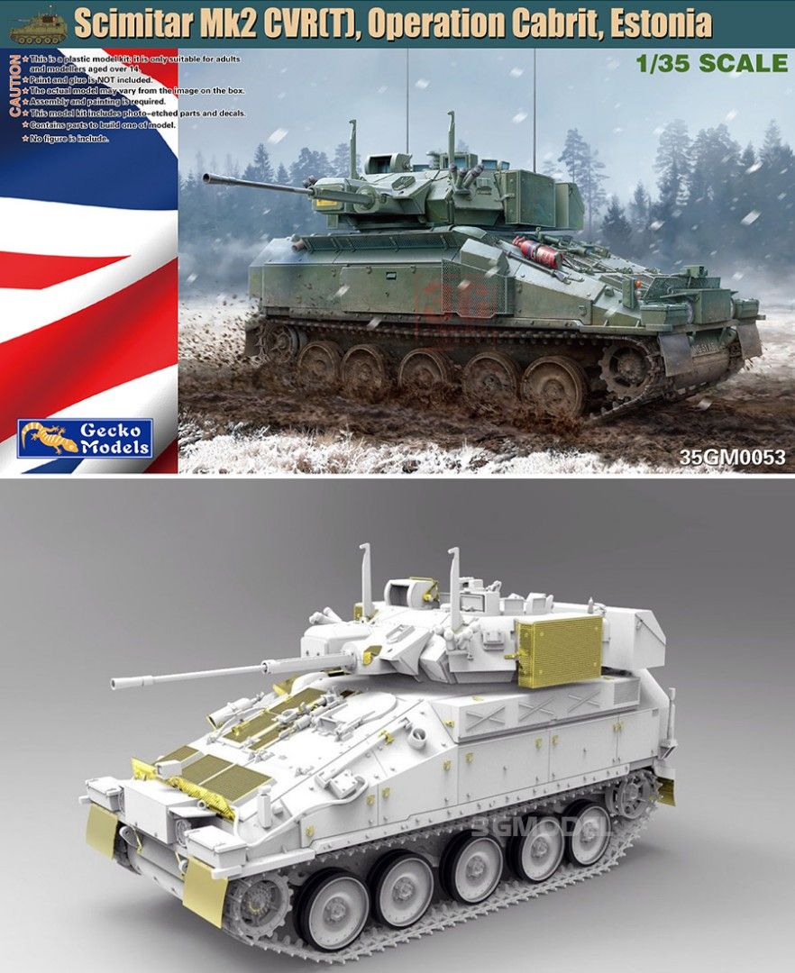 Gecko Modes 1/35 scale Tank Scimitar Mk2 CVR(T), Operation Cabrit ...