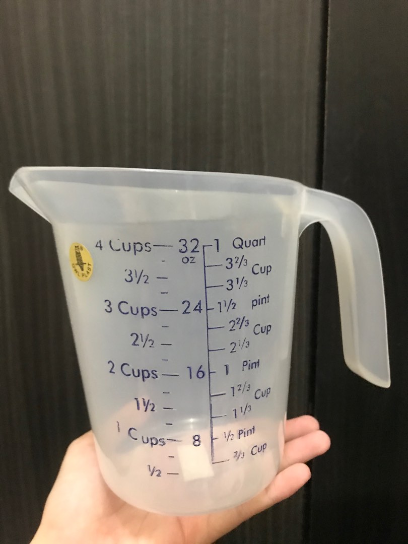 Gelas Takar 1 liter / measuring cup, Desain & Kerajinan Tangan, Alat & Bahan Kerajinan di Carousell