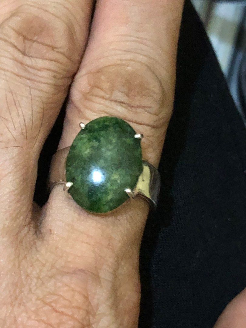 Genuine jade stone, Women's Fashion, Jewelry & Organizers, Rings on ...