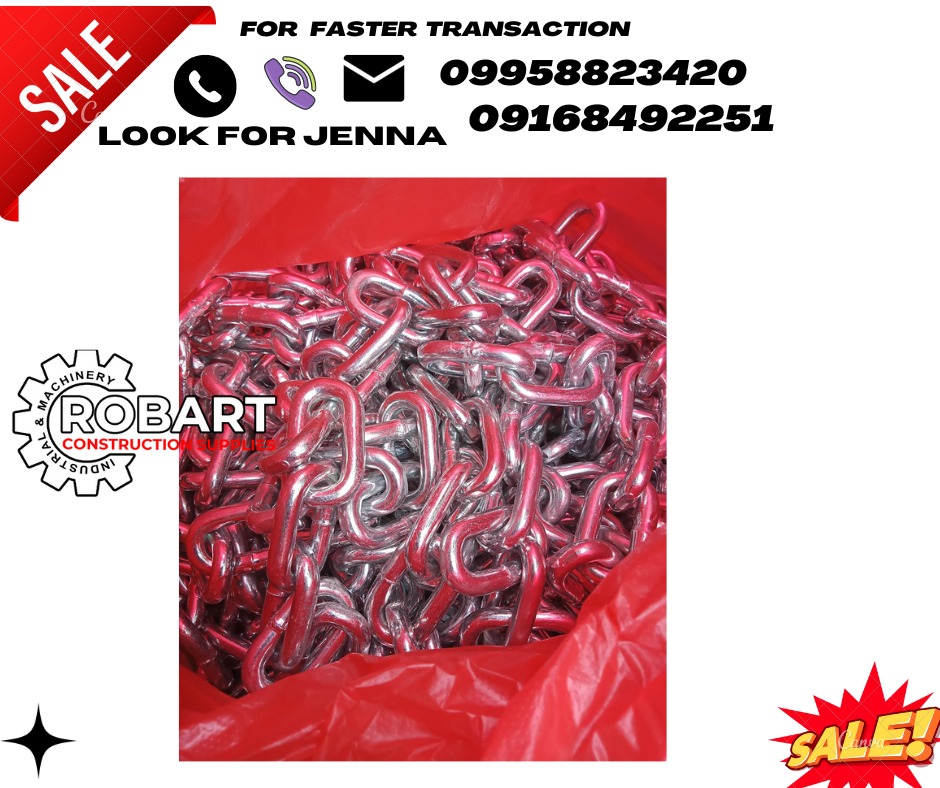 GI Chain 8 mm, Commercial & Industrial, Construction Tools & Equipment ...