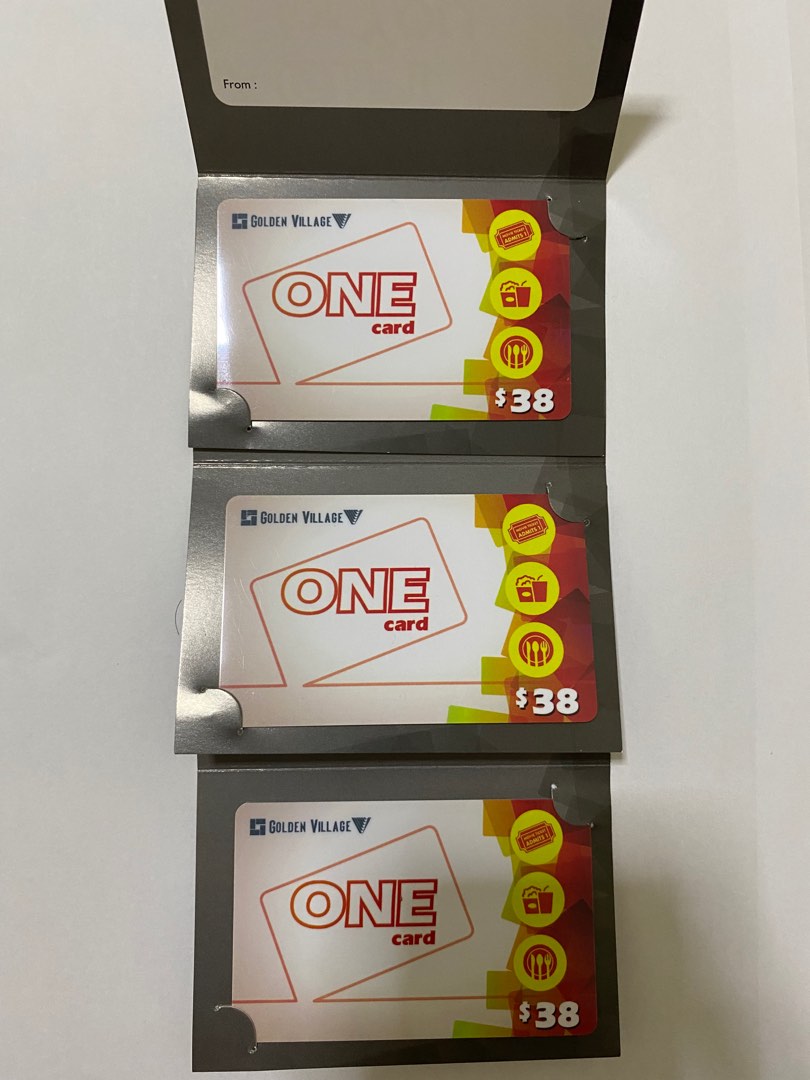 Golden Village One Card x3, Tickets & Vouchers, Store Credits on Carousell