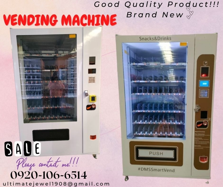 GOOD QUALITY AND BRAND NEW VENDING MACHINE WITH 5 INCHES. SCREEN ...