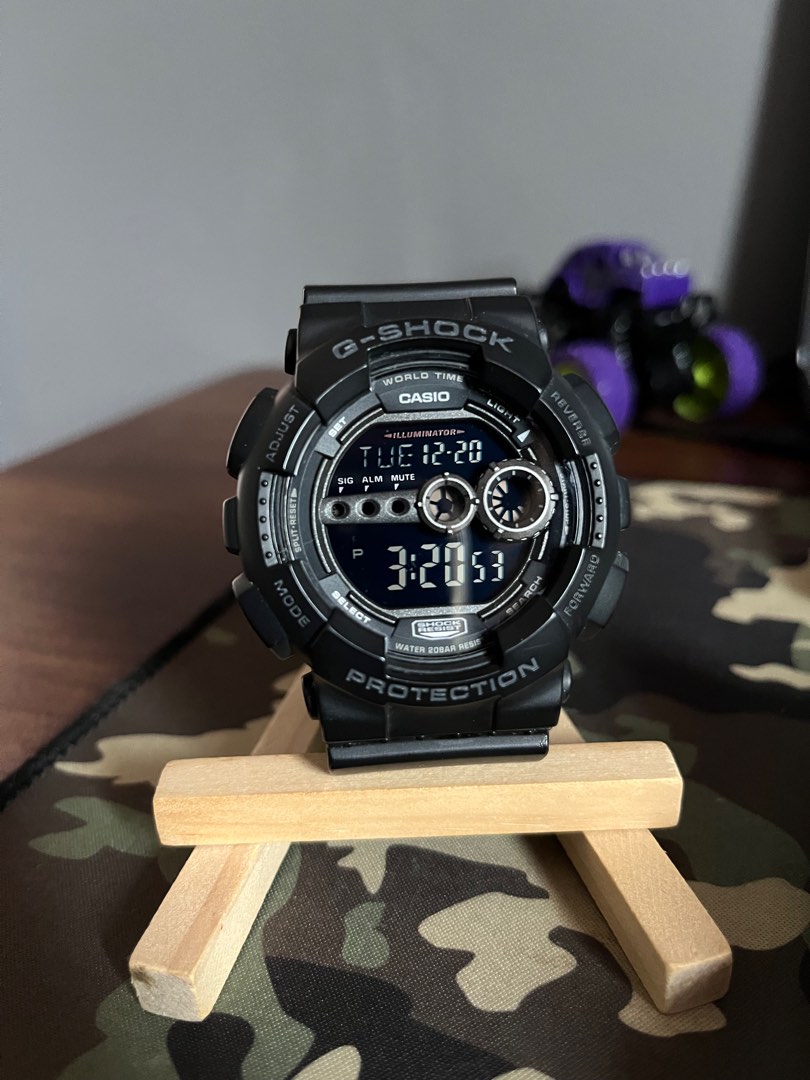 G-SHOCK GD-100 1B Digital, Men's Fashion, Watches & Accessories ...