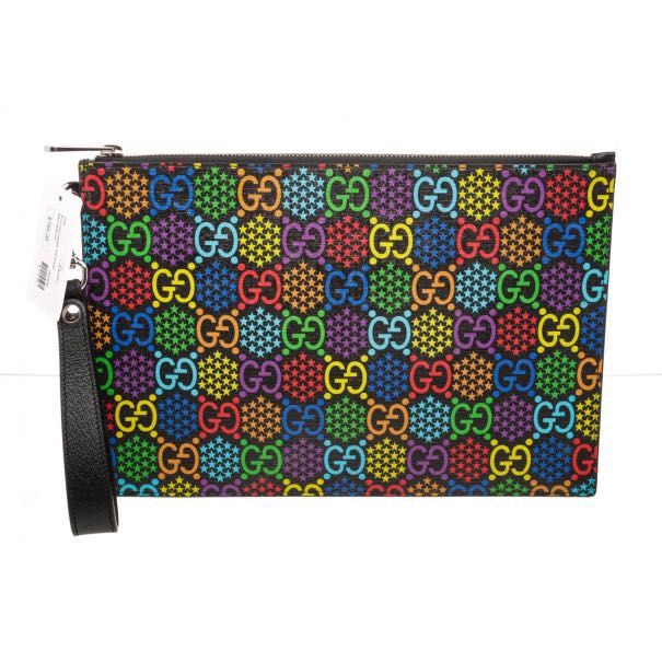 Gucci psychedelic Clutch bag/pochette, Men's Fashion, Bags, Belt bags ...