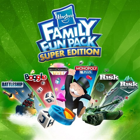 Hasbro Family Fun Pack Super Edition Monopoly Boogle Battleship Risk ...
