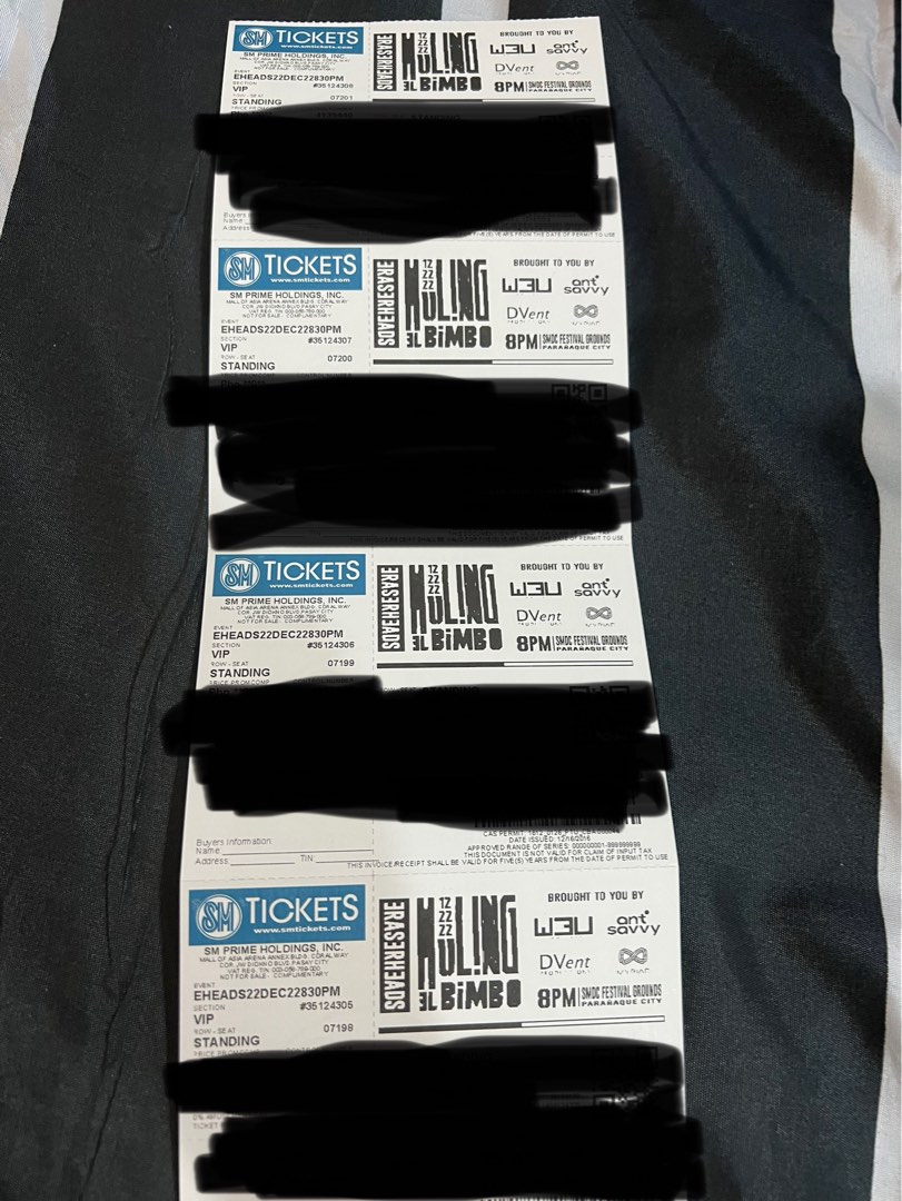 Eraserheads Huling El Bimbo VIP tickets, Tickets & Vouchers, Event Tickets on Carousell