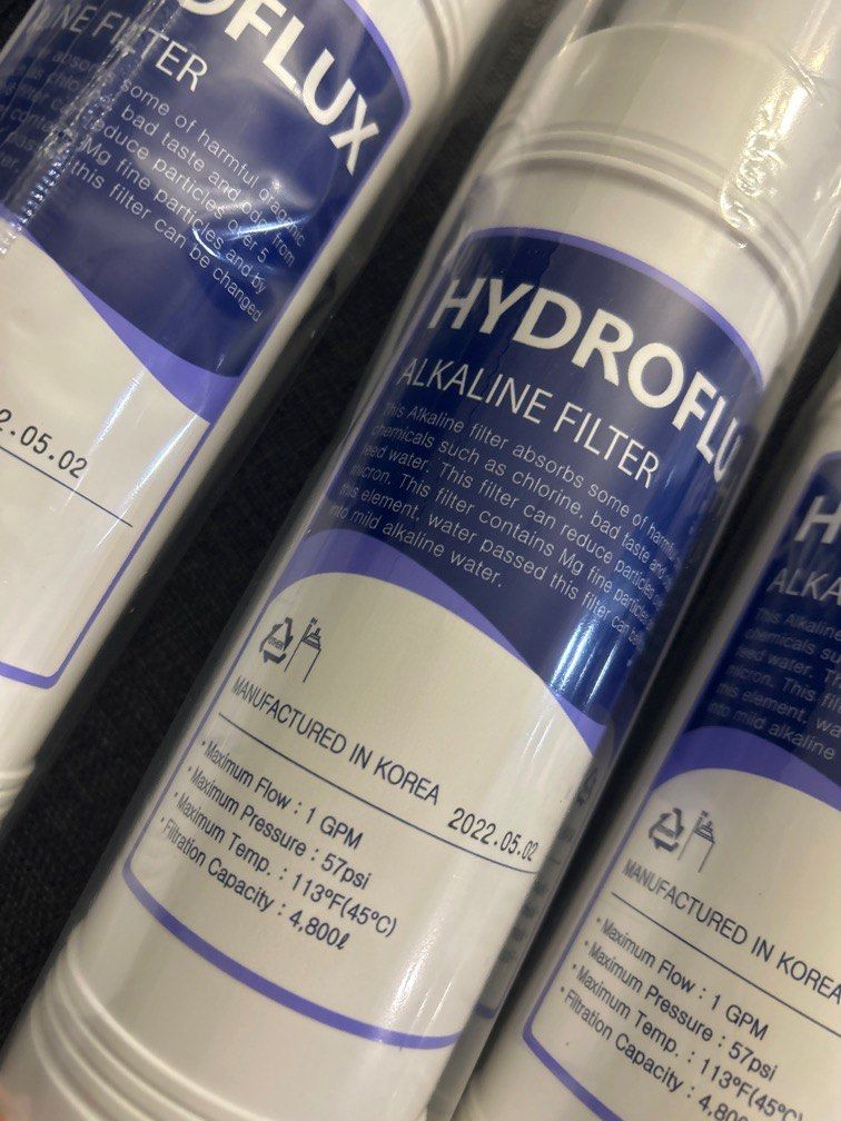 Hydroflux Alkaline Filters x4, TV & Home Appliances, Kitchen Appliances ...