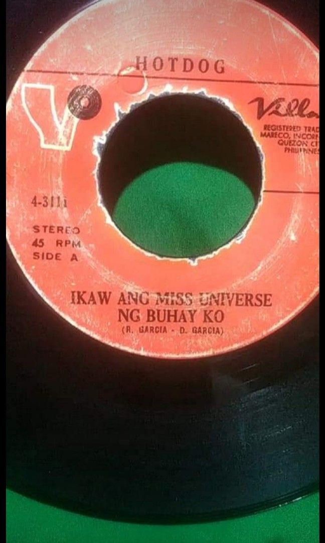 IKAW ANG MISS UNIVERSE NG BUHAY KO KANTA NG HOTDOG 45 RPM VINYL RECORD ...