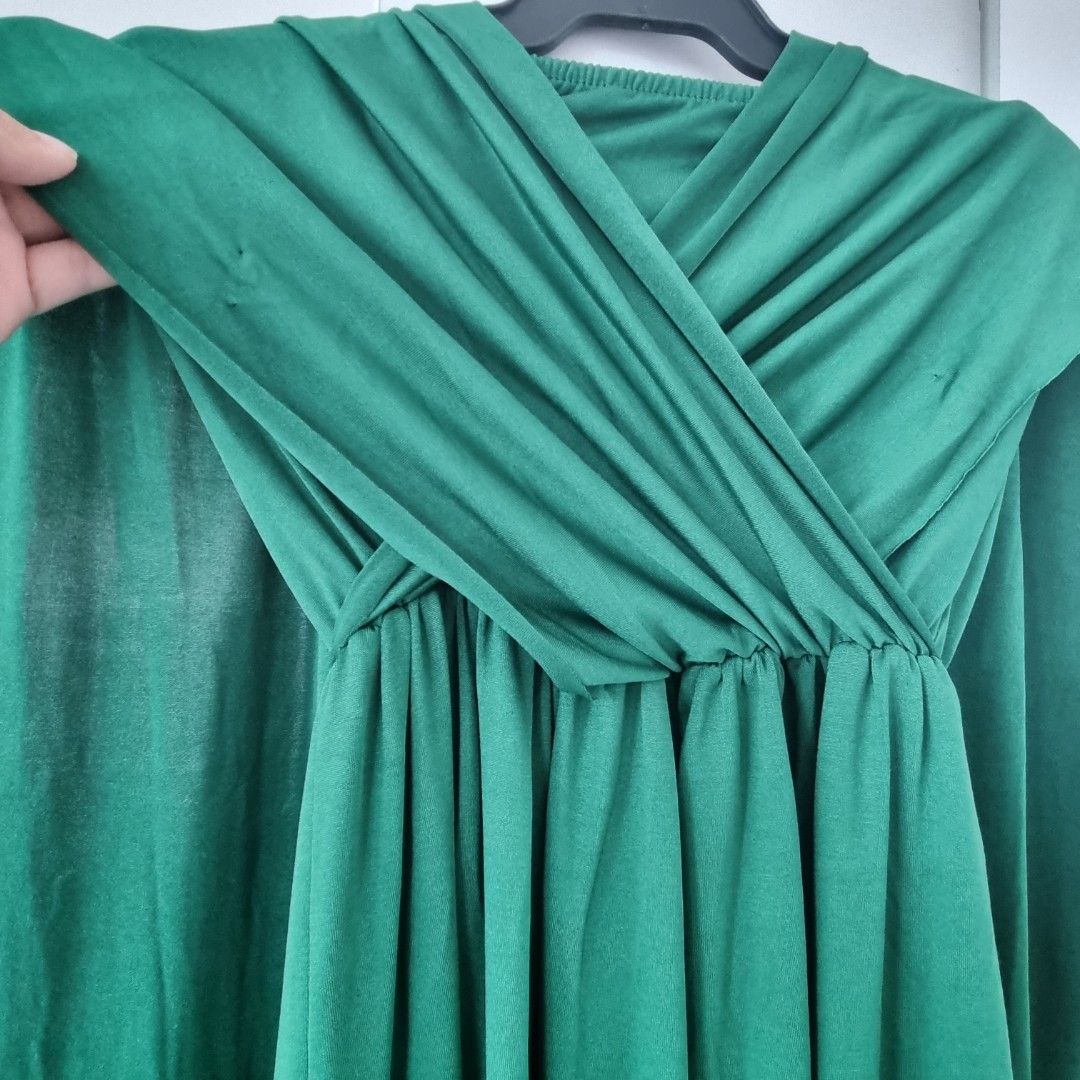 Infinity Dress Emerald Green, Women's Fashion, Dresses & Sets, Evening ...