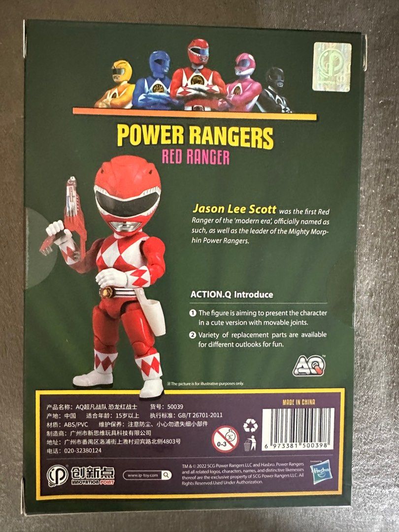 Innovation Point Action Q Mighty Morphin Power Rangers Red Ranger ...